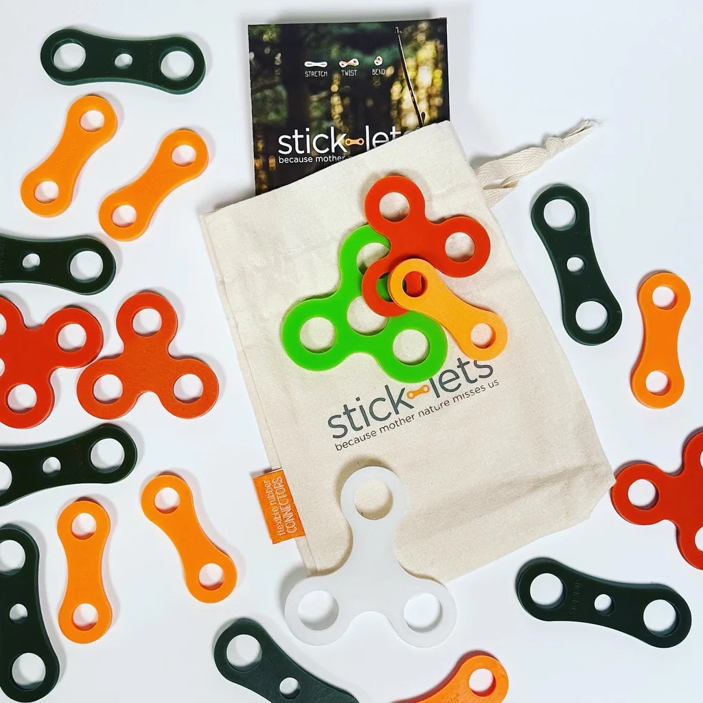 20-Piece Fort Building Set - Connect, Create, and Grow in the Great Ou ...