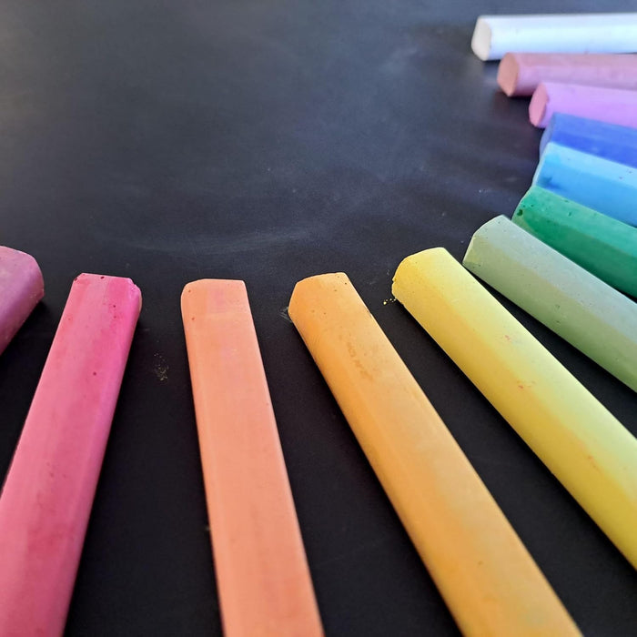 Chunky Chalk Staedtler Soft Pastel Chalks Box Of 36 Assorted Colours ...