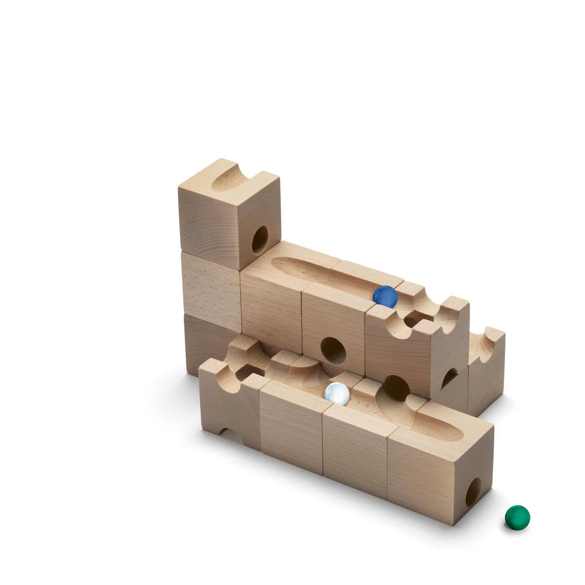 CUBORO Trick - Extra Set - Wooden Marble Run — Oak & Ever
