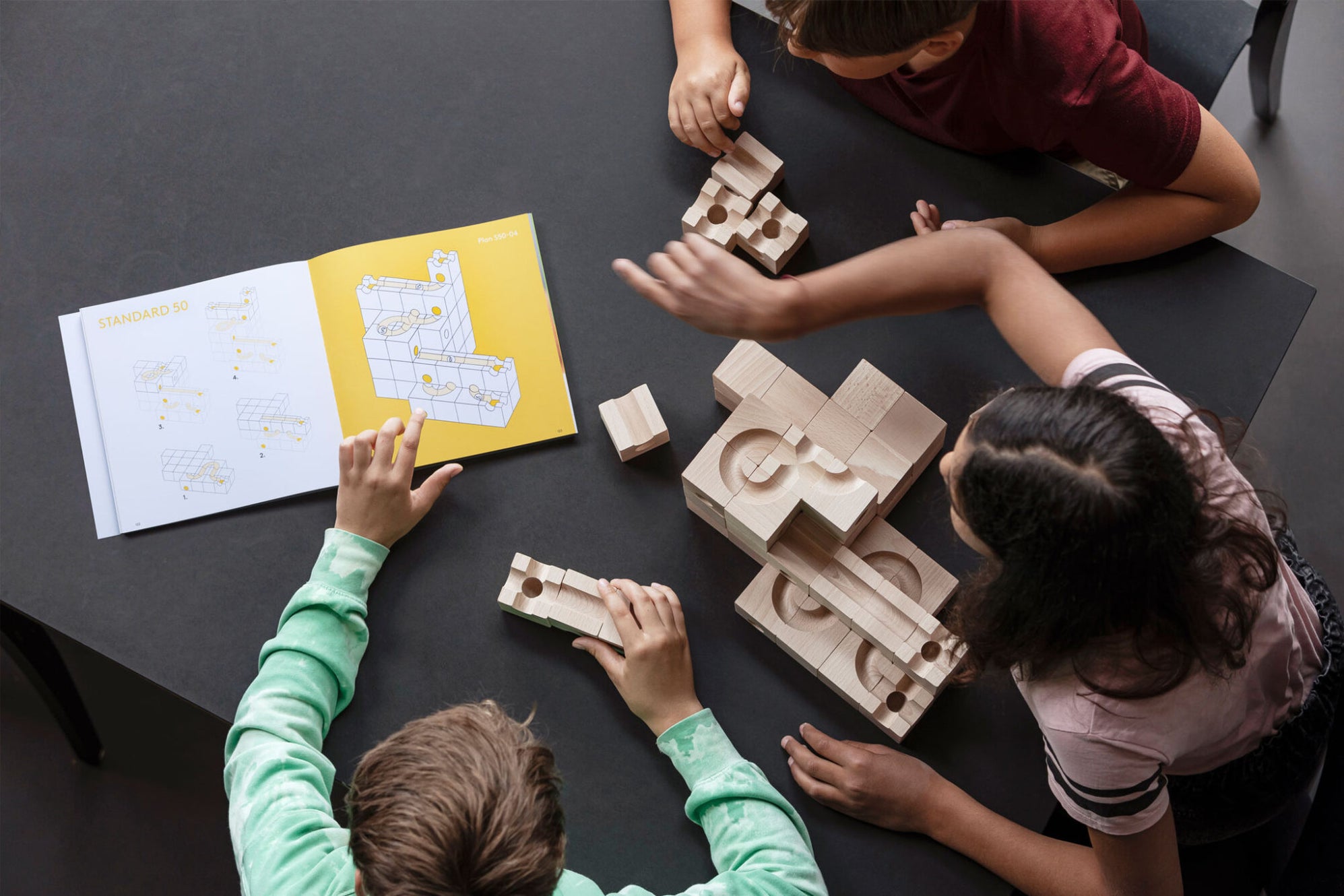 CUBORO Standard 50 - The Large Set - Wooden Marble Run — Oak & Ever