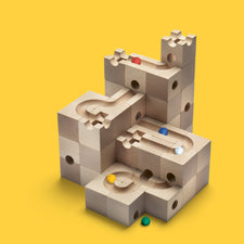 CUBORO Standard 50 - The Large Set - Wooden Marble Run — Oak & Ever