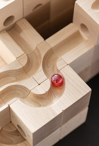 CUBORO Standard 50 - The Large Set - Wooden Marble Run — Oak & Ever