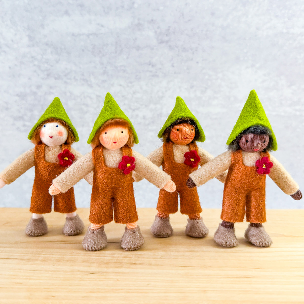 Garden Gnome Boy - 3.5" Doll - Ambrosius Flower Fairies — Oak & Ever