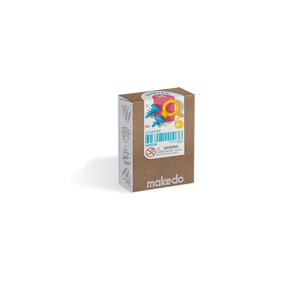 Makedo STARTER KIT Cardboard Construction Kit - 36 PC Kit — Oak & Ever