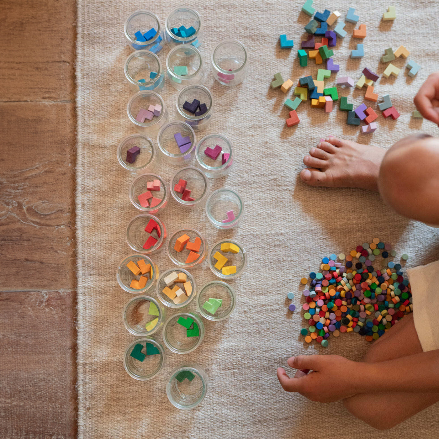 Mis Match And Bloom Play Set – Colorful Dots & L Shapes - Grapat — Oak ...