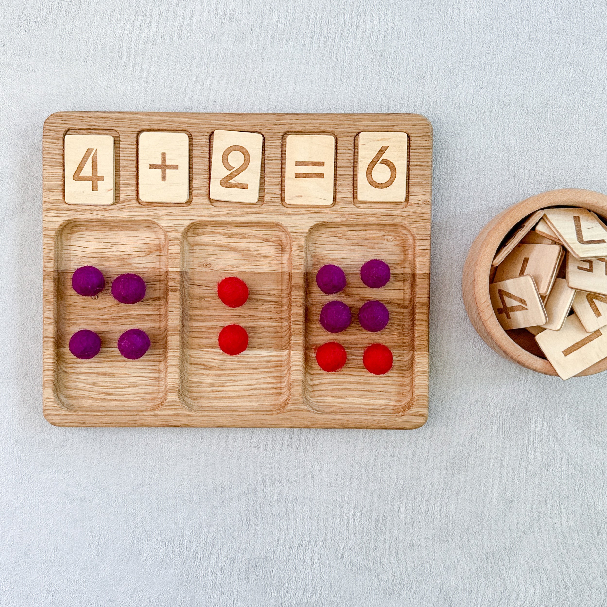 Wooden Counting Board - Math Board - Montessori Math Board — Oak & Ever
