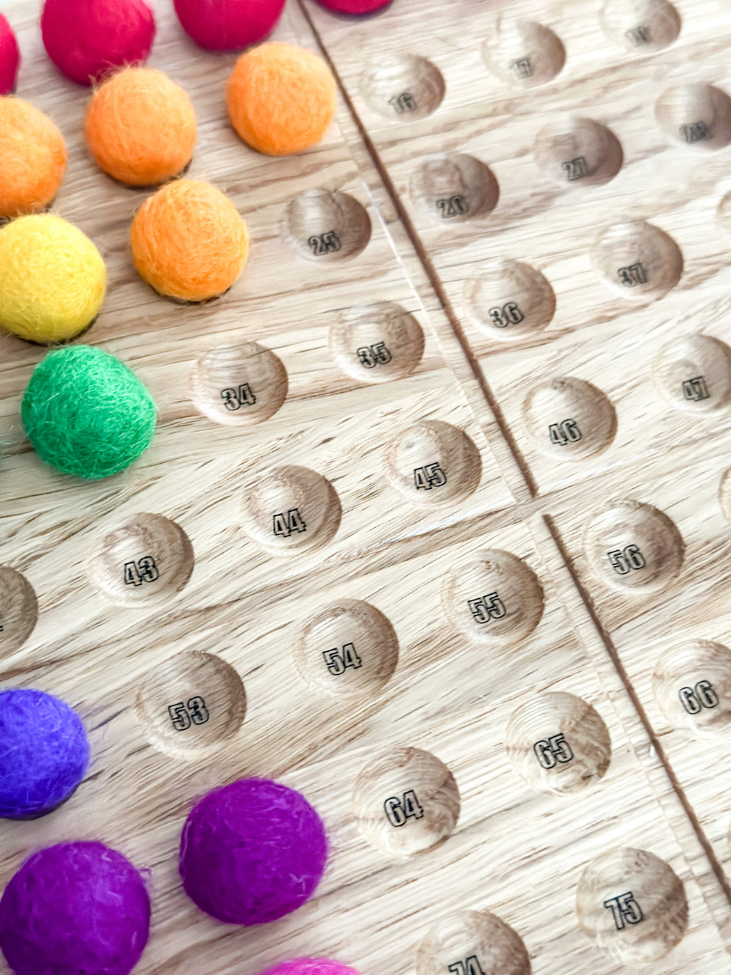 Wooden Hundred Counting Board - Montessori Hundred Board — Oak & Ever