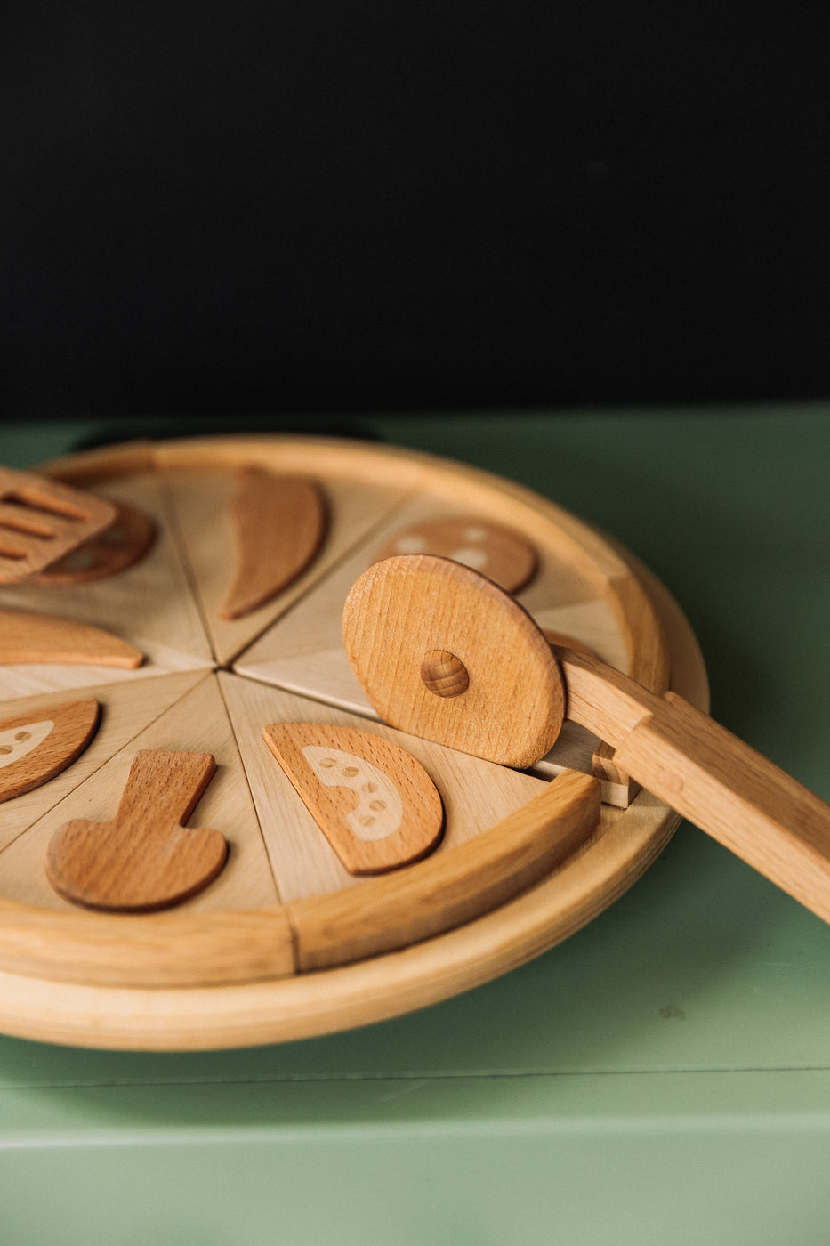 Wooden Pizza Play Food - Pizza Puzzle Play Set — Oak & Ever