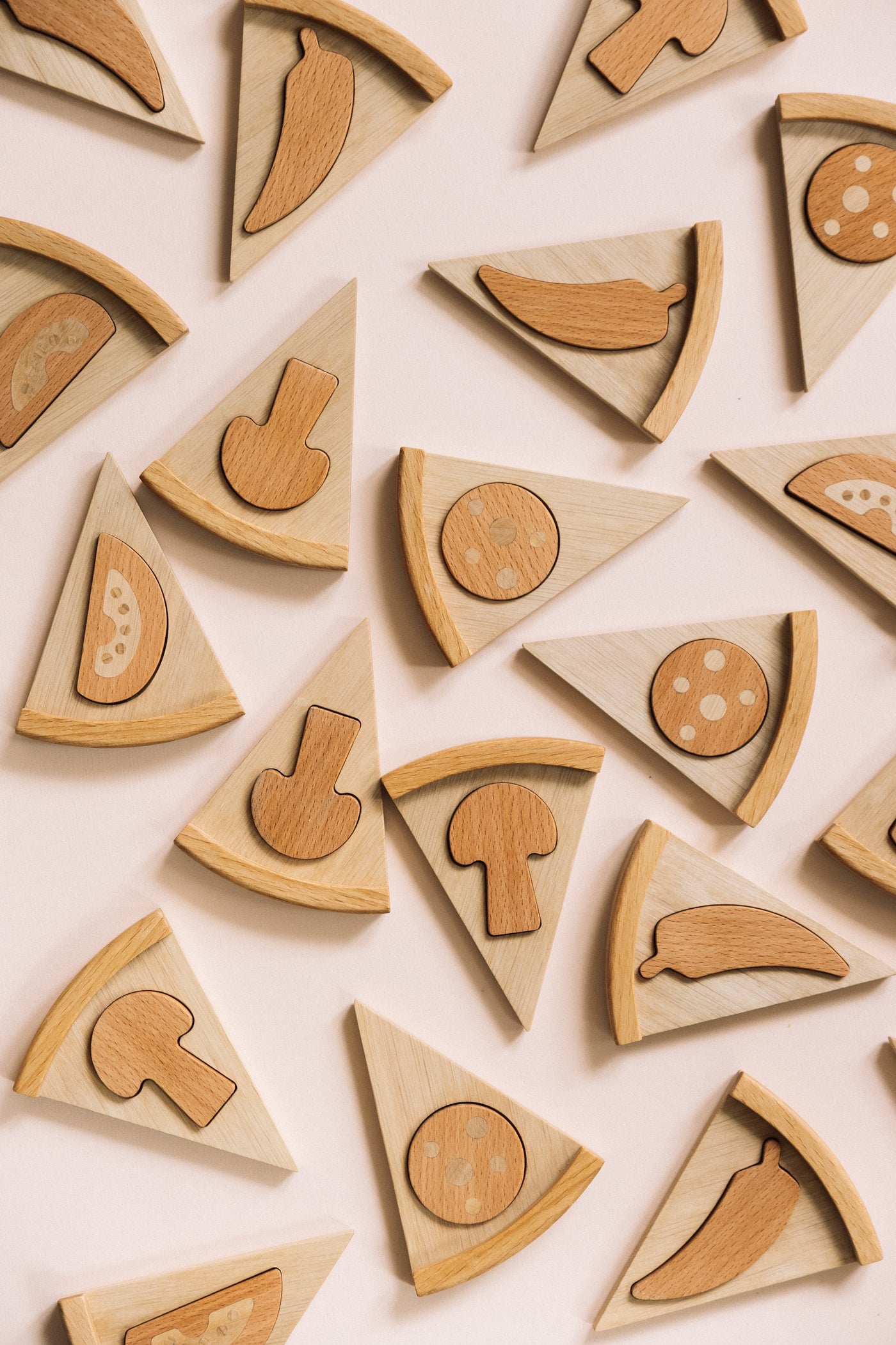 Wooden Pizza Play Food - Pizza Puzzle Play Set — Oak & Ever