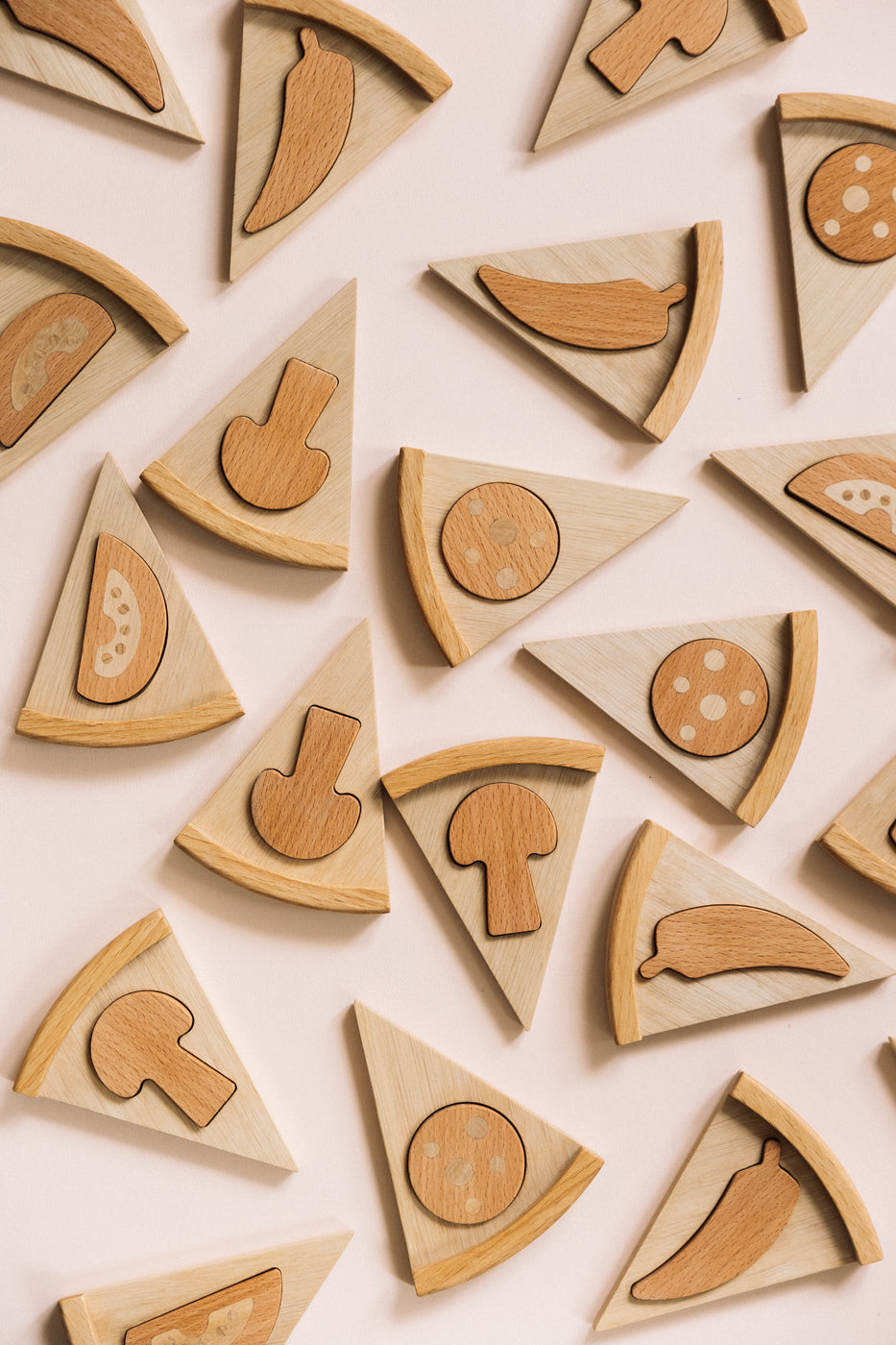 Wooden Pizza Play Food - Pizza Puzzle Play Set — Oak & Ever