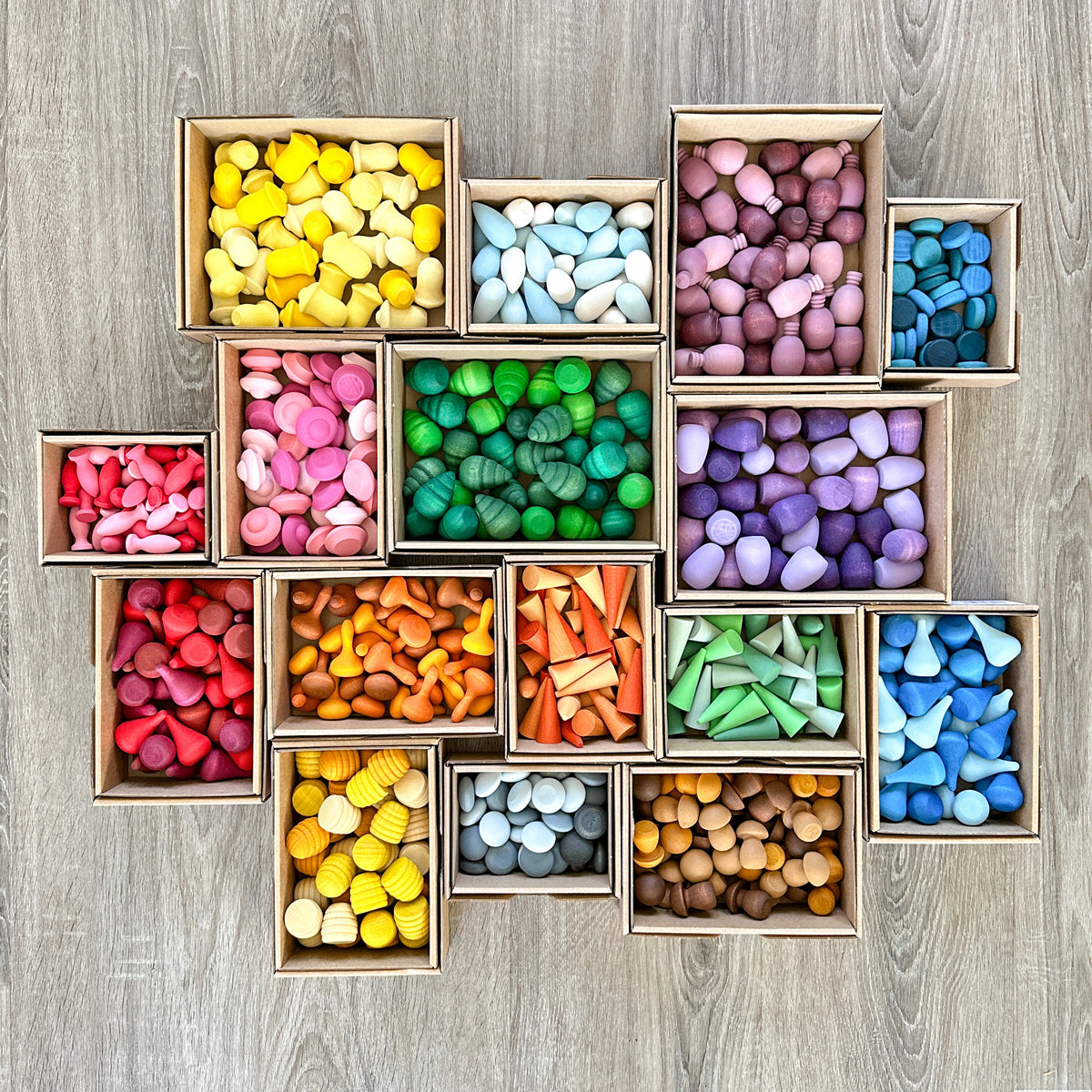 16 One Color Styles of Mandala Pieces – Loose Parts - Grapat — Oak & Ever