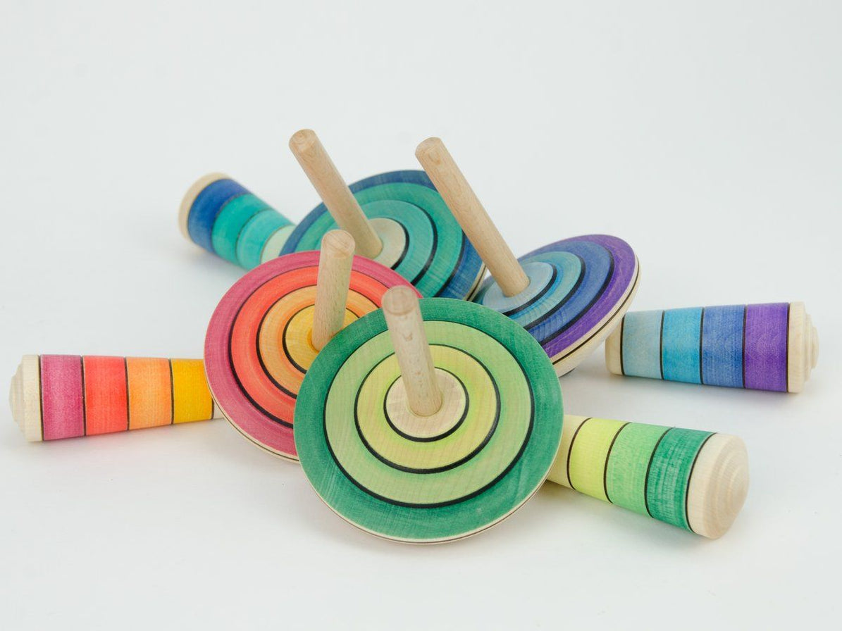 My First Spinning Top - Wooden Spining Top With Pull String - Mader ...