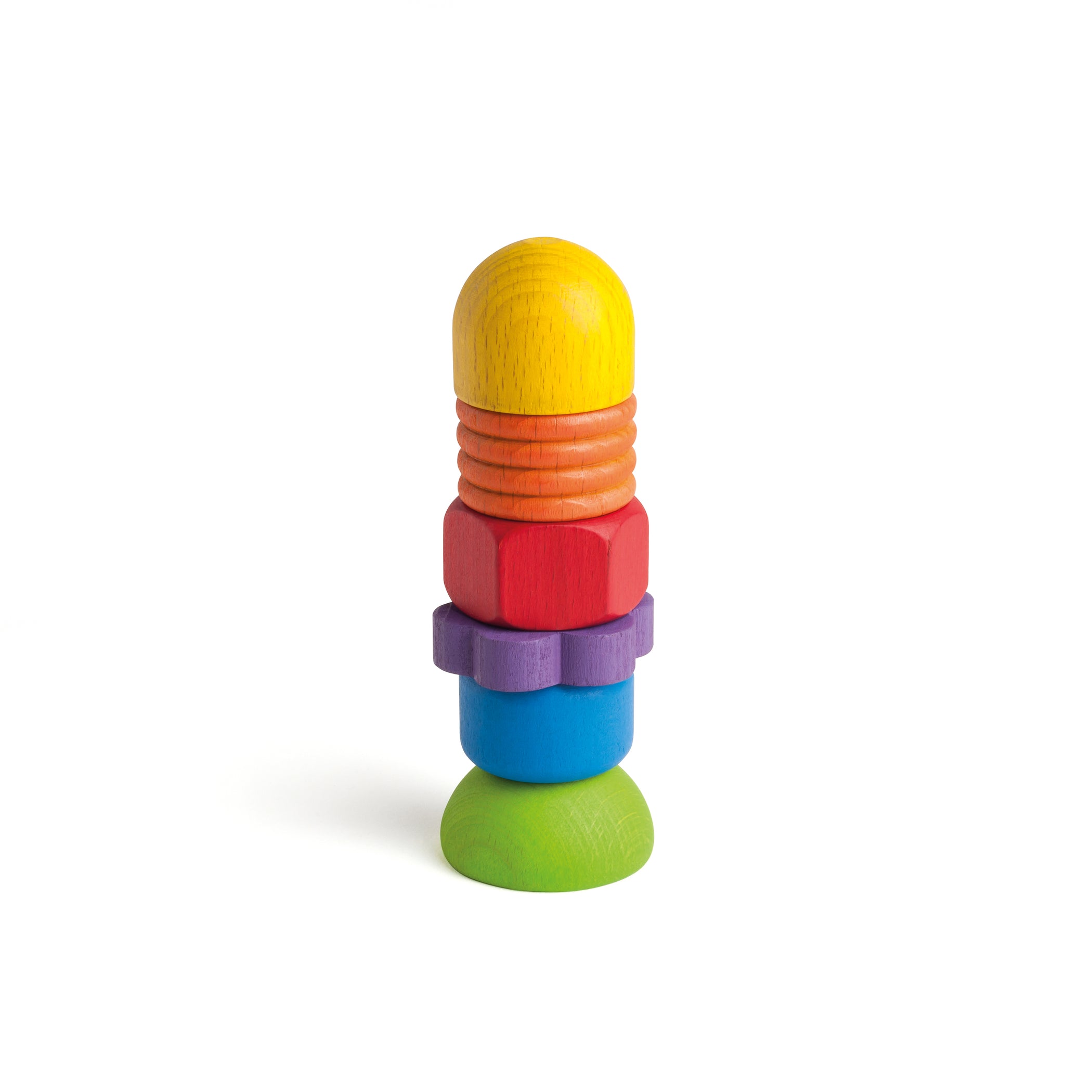 Wooden Rainbow Screw Turning Game - Toddler Fine Motor Skill Toy - Erz ...