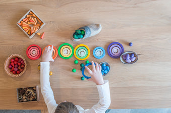 Gradient Rainbow Nesting Rings – 24 Piece Set – Grapat — Oak & Ever