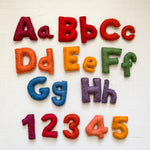 Felt Lowercase Alphabet - Earth Tone Colors — Oak & Ever