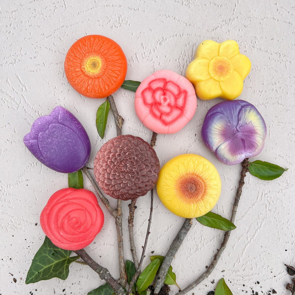 Stone Play Flowers – Flower Sensory Play Stones — Oak & Ever