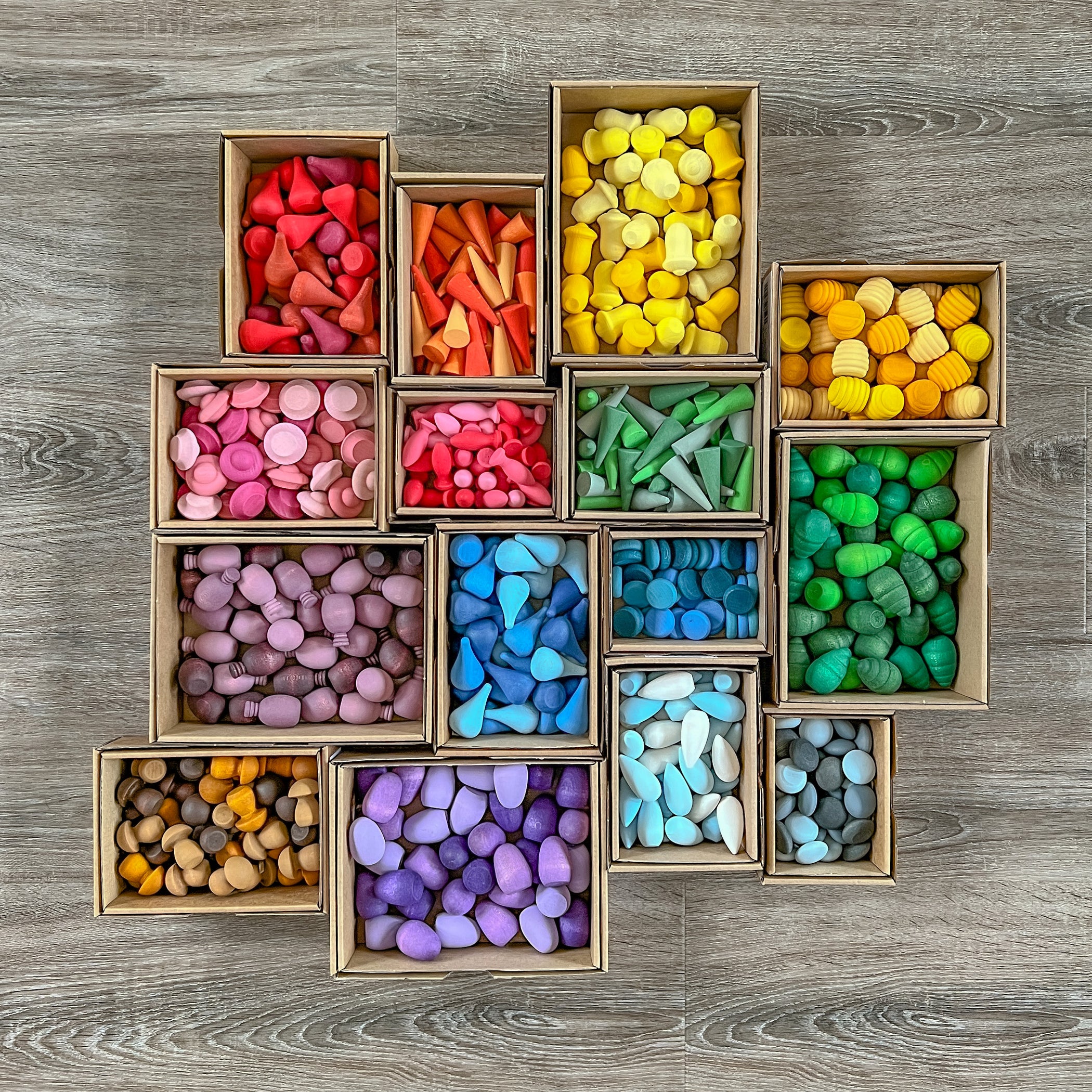 16 One Color Styles of Mandala Pieces – Loose Parts - Grapat — Oak & Ever