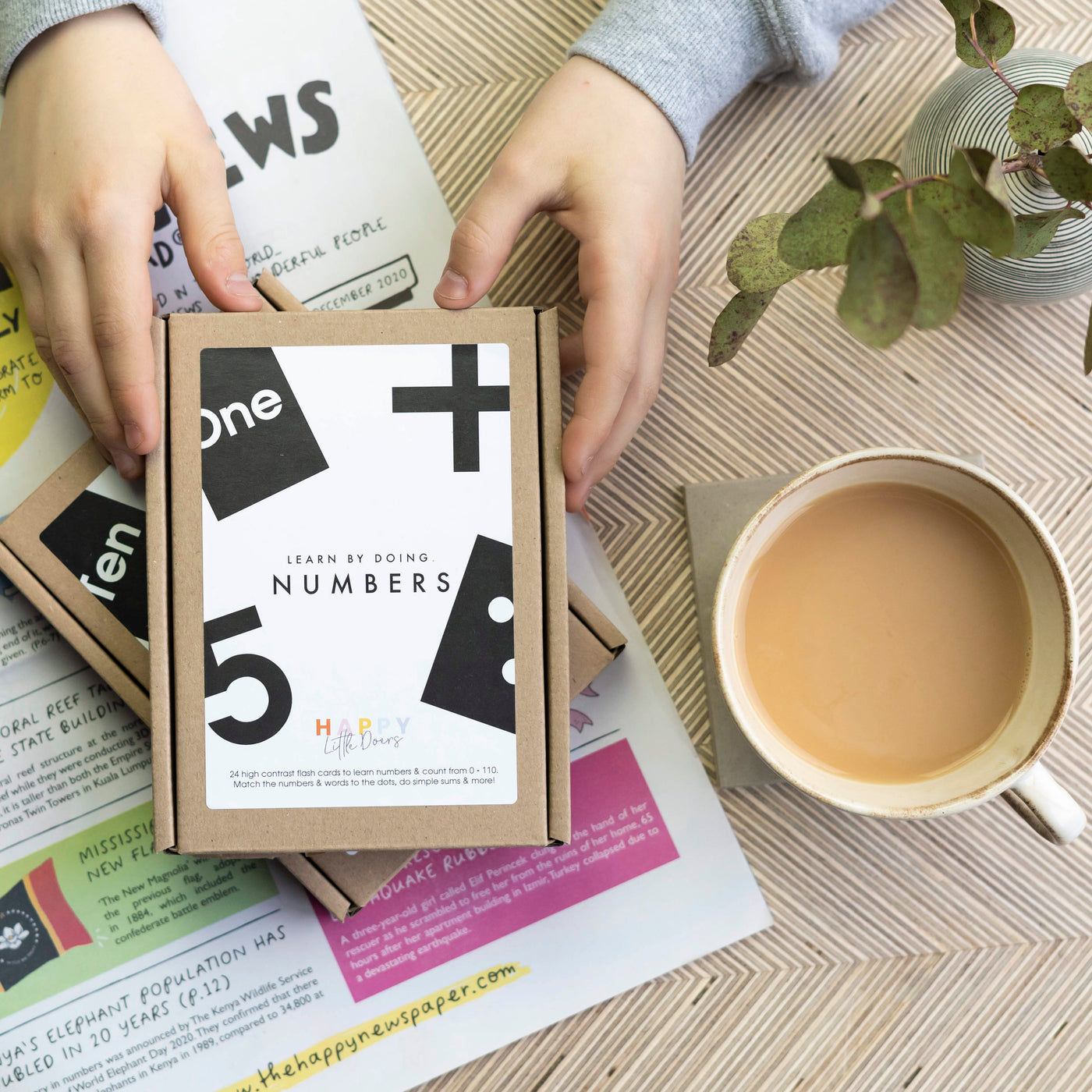 Numbers Flashcards 0-9 — Oak & Ever