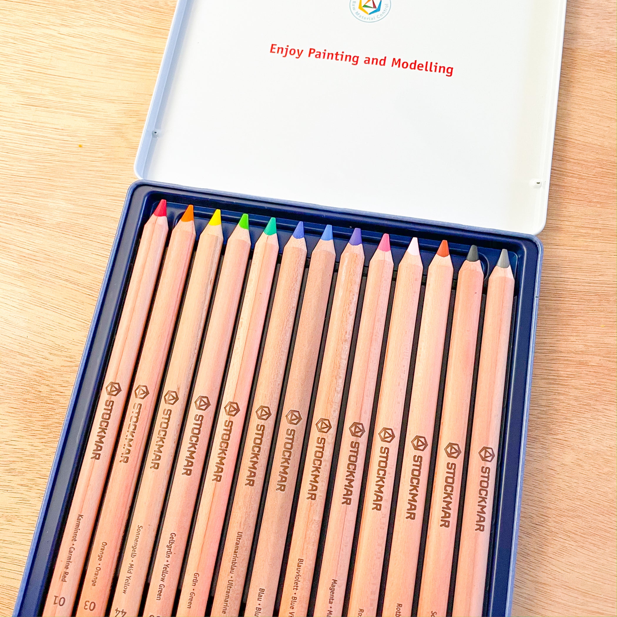 Stockmar Colored Pencils - Triangular Shape - 12 Colors +1 Graphite ...