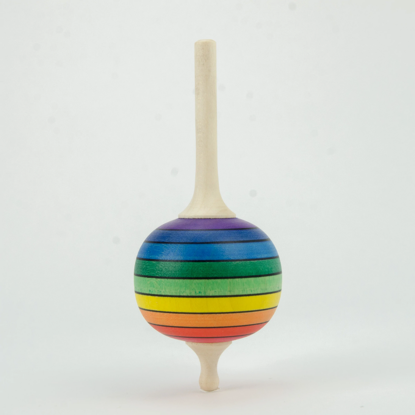 Lolly Spinning Top - Rainbow Wooden Spinning Top - Mader — Oak & Ever