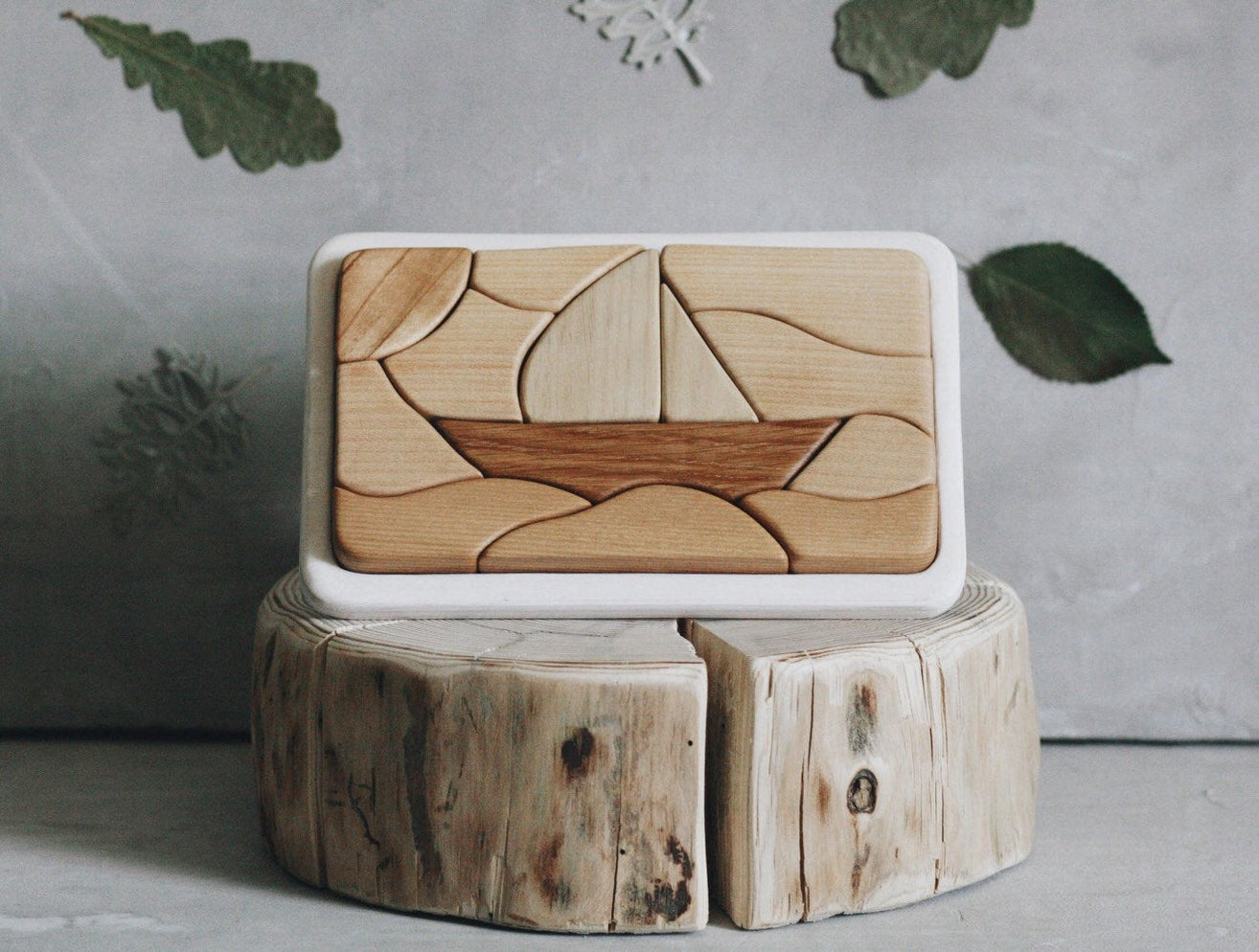 Handcrafted Wooden Puzzle or Shape Blocks — Oak & Ever