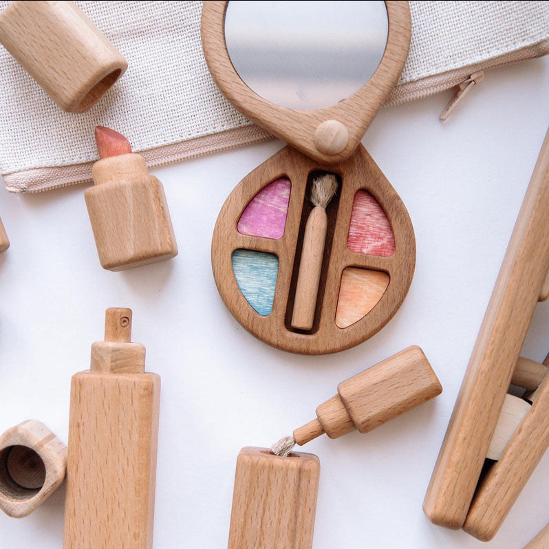 Handmade Wooden Makeup & Hair Set — Oak & Ever